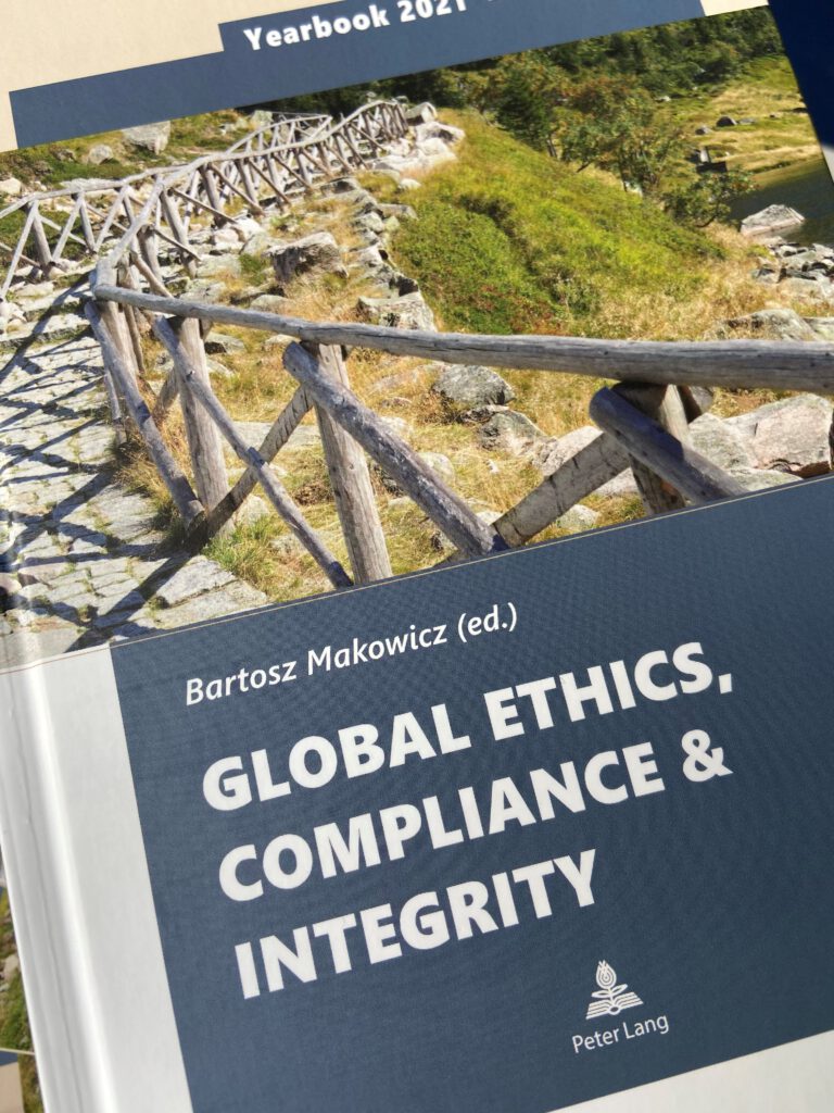 Yearbook – Prof. Dr. Bartosz Makowicz Compliance Ethics Integrity